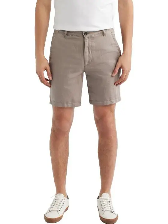 Ag Wanderer Linen & Cotton Chino Shorts - Sulfur Amber Dust