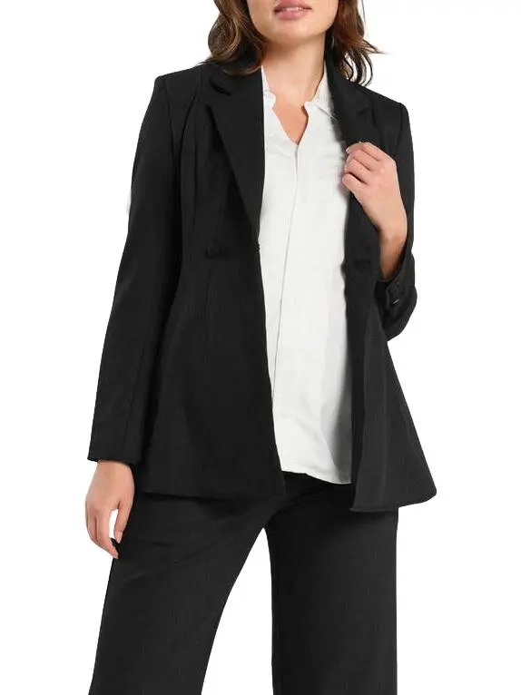 MARION Petite Tailored Maternity Blazer - Black