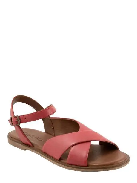 BUENO Harmony Ankle Strap Sandals - Red