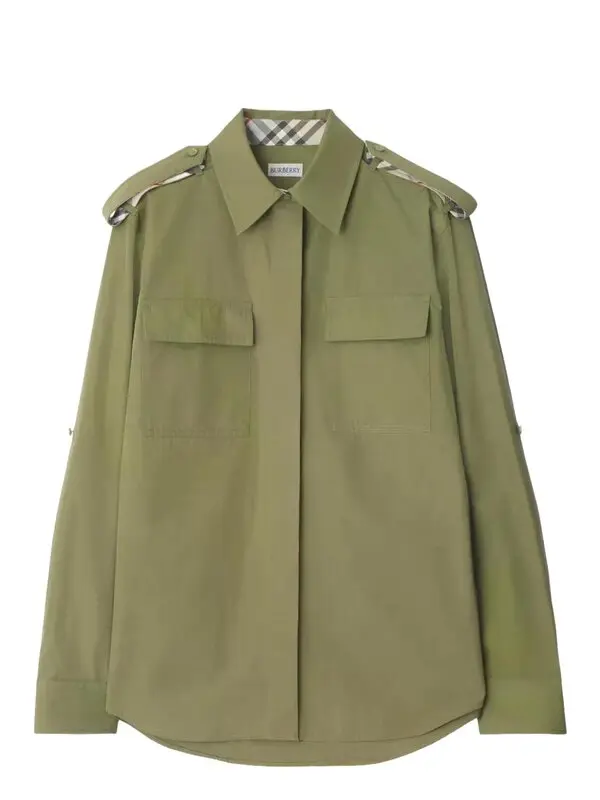 Burberry Cotton Shirt - Green