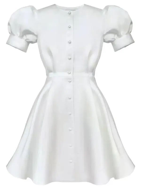 POST MERIDIEM Button-down Mini Dress - White