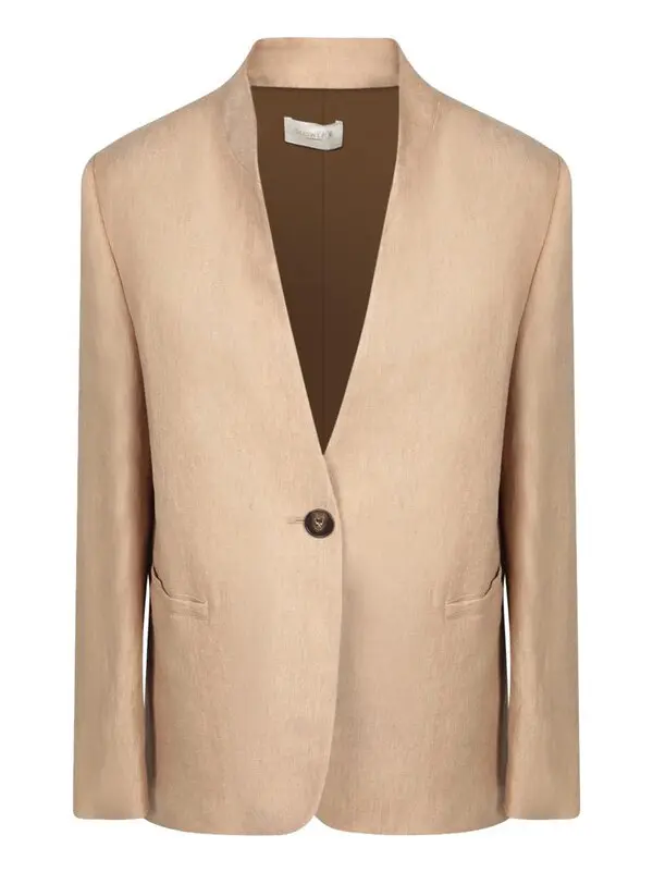 Incotex Classic Linen Jacket - Beige