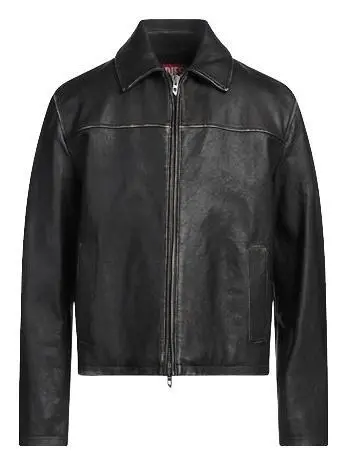 Diesel Lambskin Leather Jacket - Black