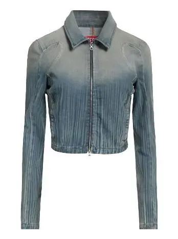 DIESEL® Denim Jacket With Classic Collar - Blue