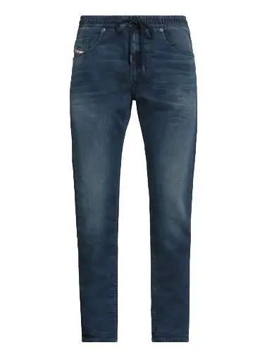Diesel Tapered Jeans With Embroidered Logo - Blue