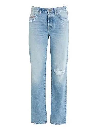 DIESEL® Cotton Straight-leg Jeans - Blue