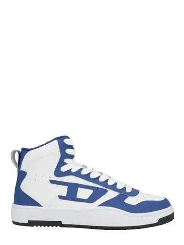 Diesel Leather High-top Sneakers - Blue