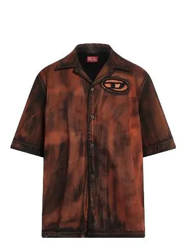 DIESEL® Shirt Rust Size Cotton - Red