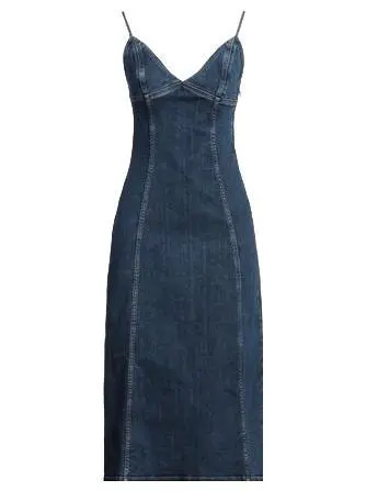 DIESEL® Denim Flared Midi Dress - Blue