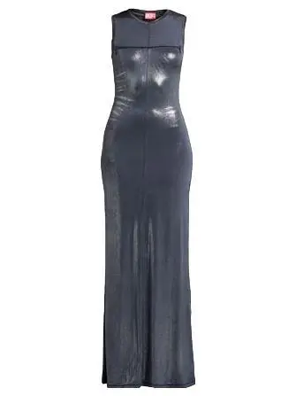 DIESEL Flared Maxi Dress - Navy