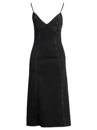 DIESEL® Midi Flared Denim Dress - Black