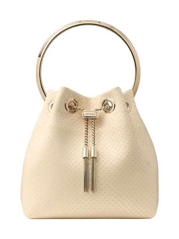 JIMMY CHOO Bon Bon Top-handle Bag - Beige