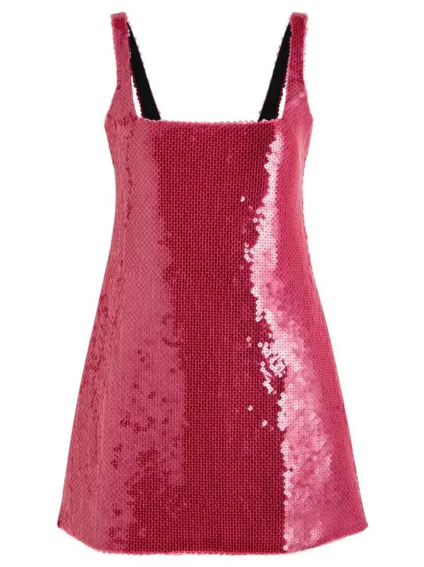 16Arlington Sior Sequined Mini Dress - Coral