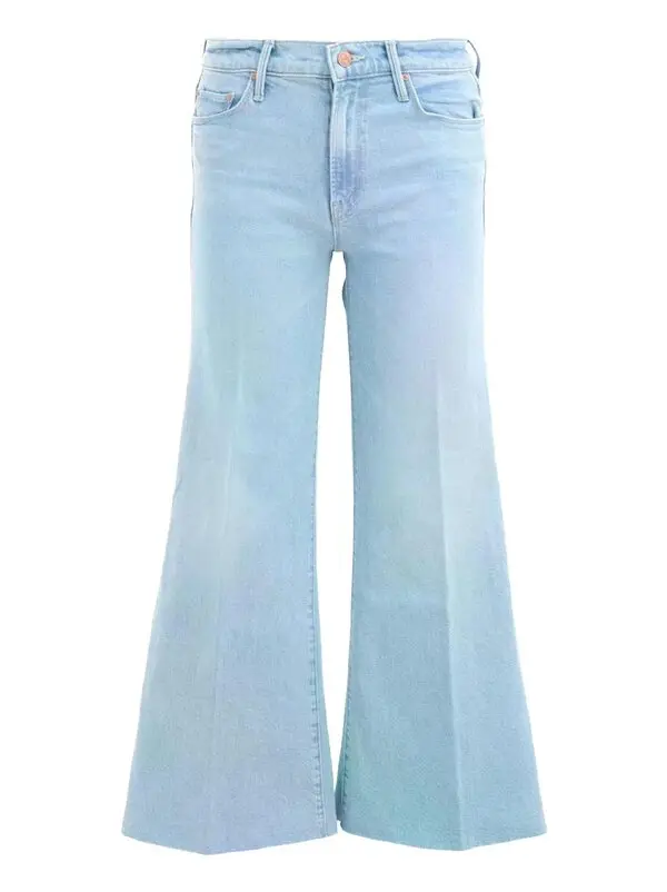 MOTHER Cotton Cropped Jeans - Blue