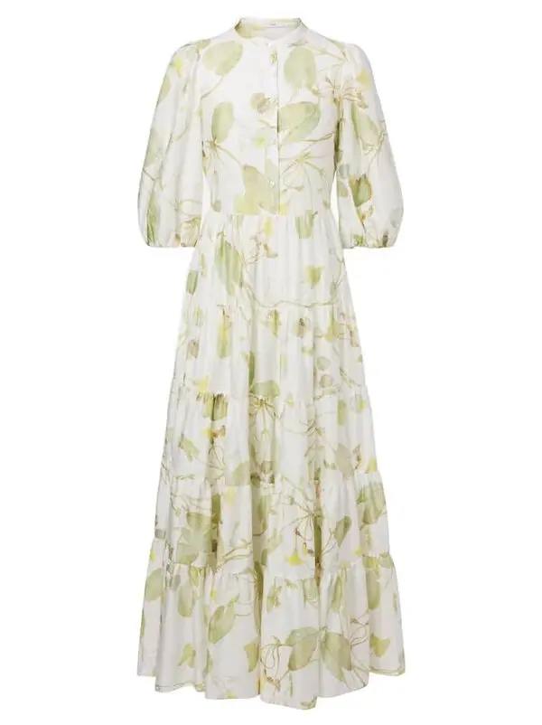 Erdem Cotton Maxi Dress - White