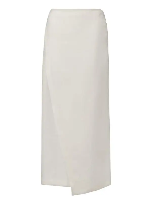 Faithfull The Brand Suis Linen Maxi Skirt - White