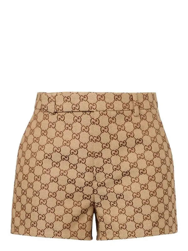 Gucci Gg Canvas Shorts - Beige
