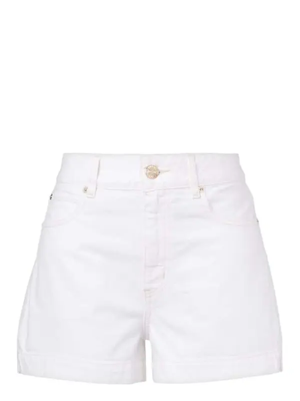 FRAME The Charm Denim Shorts - White