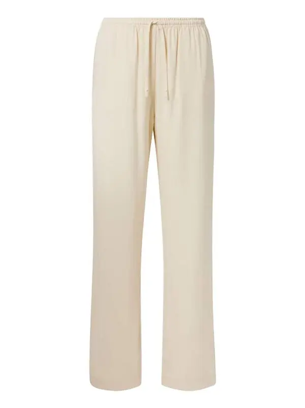 Asceno Aurelia Wide-leg Pants - Beige