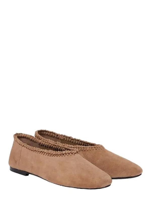 A.emery Park Suede Ballet Flats - Brown