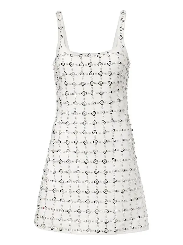 Simkhai Ziva Sequined Crêpe Minidress - White