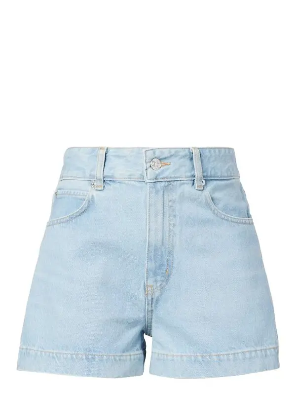 FRAME The Charm Denim Shorts - Blue