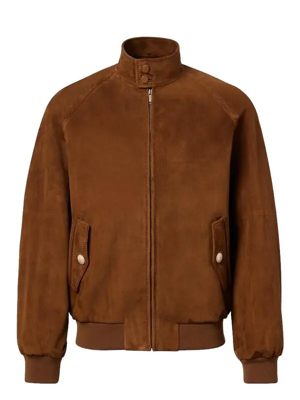 Valentino Garavani Suede Bomber Jacket - Brown