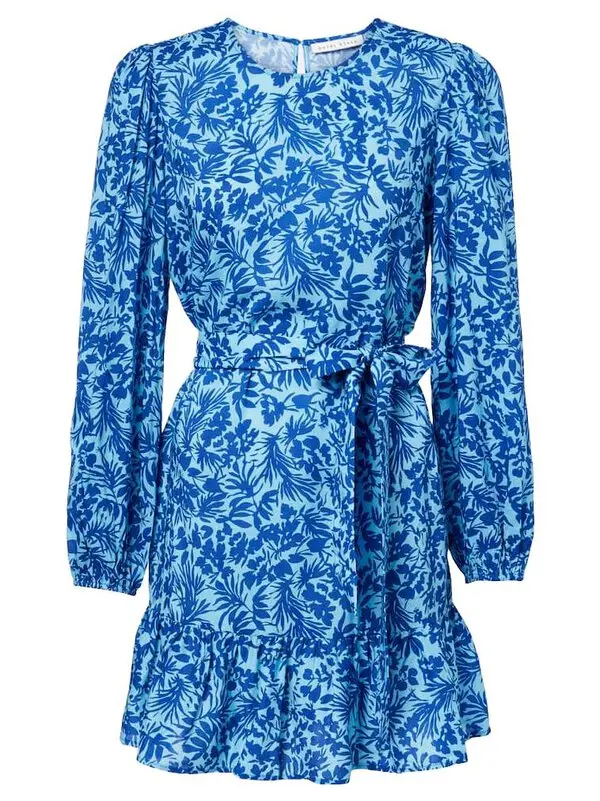 Heidi Klein La Marquet Cotton-blend Minidress - Blue