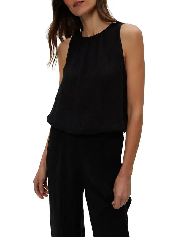 Michael Stars Janelle Tie Neck Tank - Black
