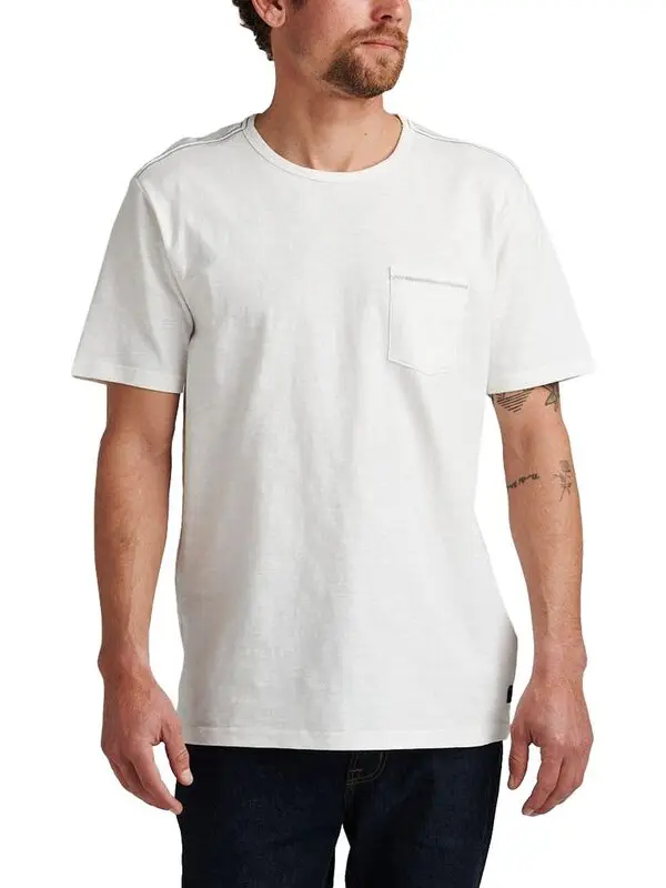 ROARK Well Worn Midweight Organic Cotton T-shirt - Off White