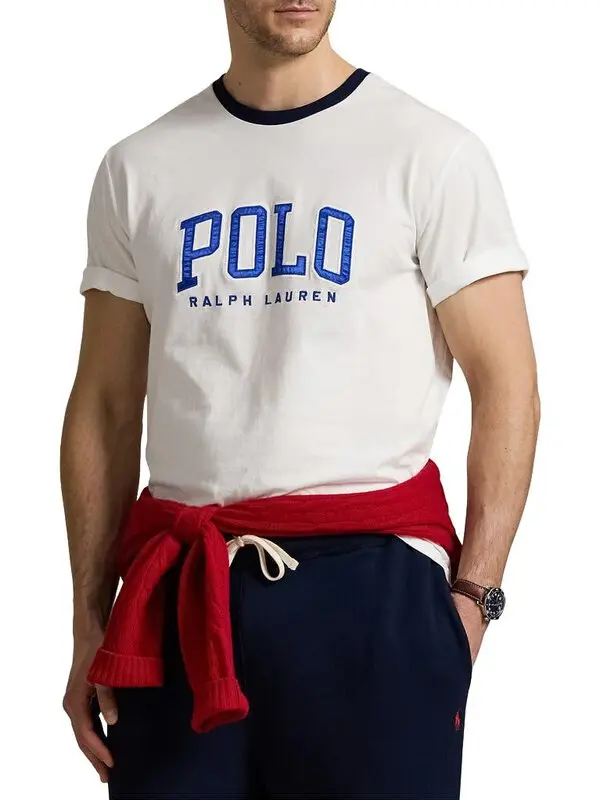 Polo Ralph Lauren Big & Tall Logo Jersey T-shirt - White