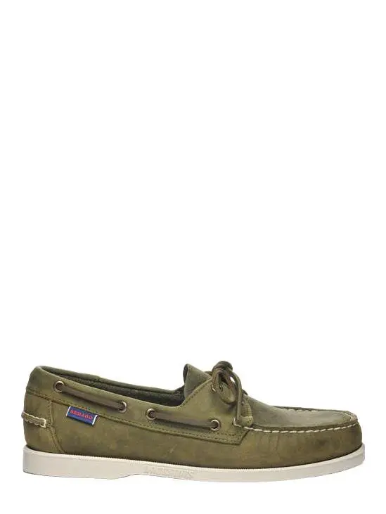 SEBAGO Portland Boat Shoes - Green Military