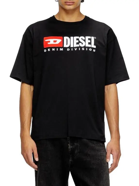 DIESEL® T-boxt-div Relaxed Logo T-shirt - Deep/black