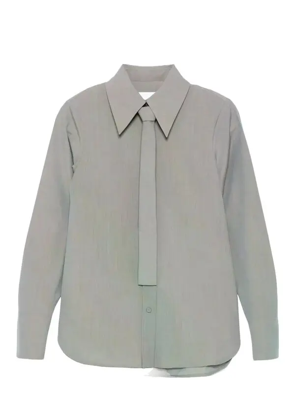 JIL SANDER Tie Shirt - Grey