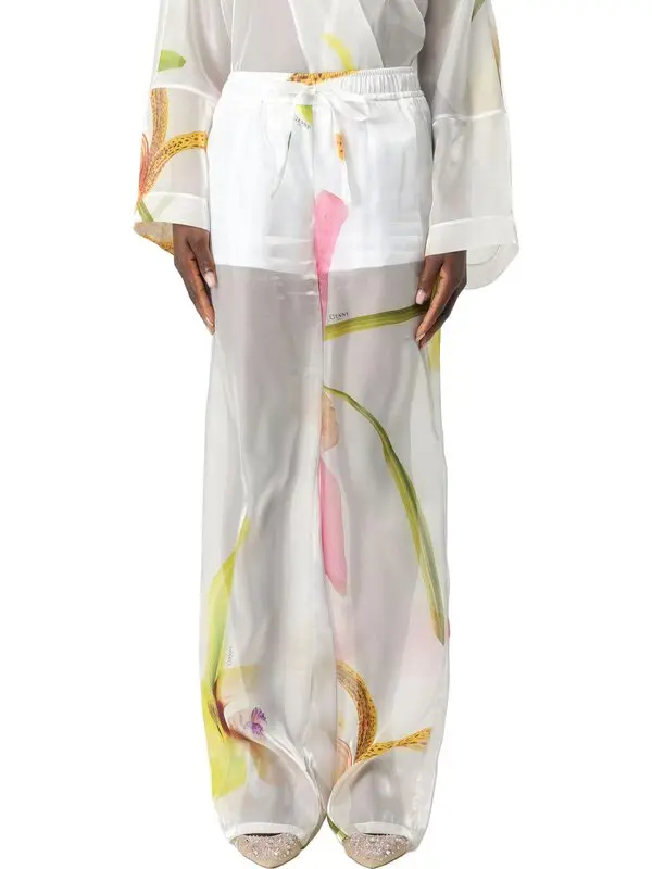 GENNY Straight Leg Trousers - White