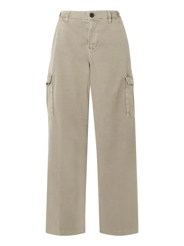JAMES PERSE Cotton-blend Twill Straight-leg Cargo Pants - Green