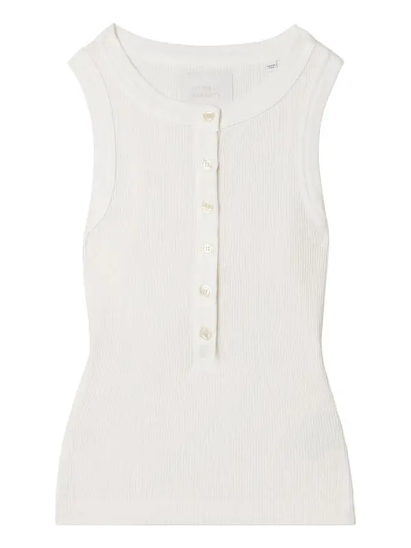 Citizens Of Humanity Caralyn Ribbed Jersey Tank - Neutrals