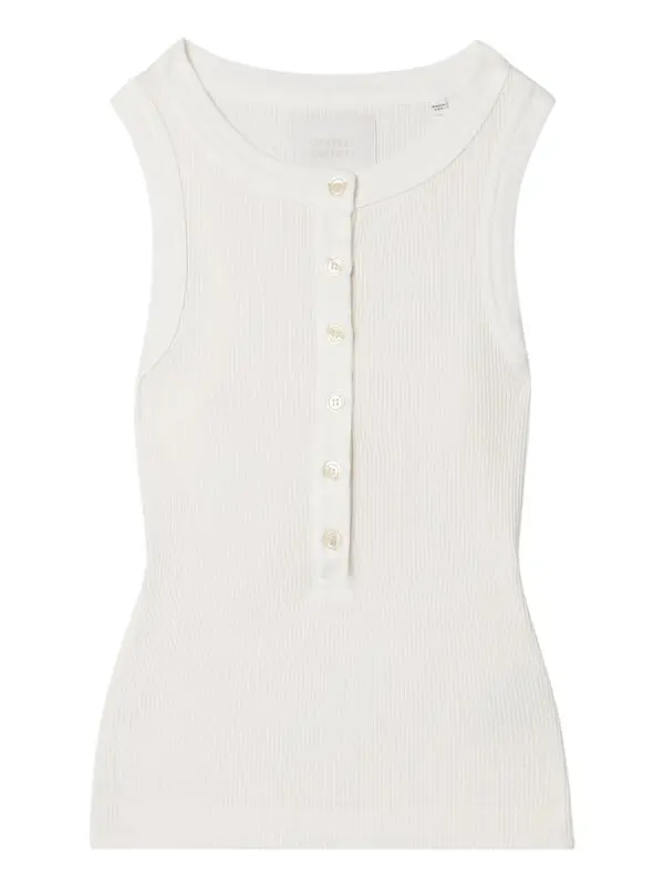 Citizens Of Humanity Caralyn Ribbed Jersey Tank - Off-white