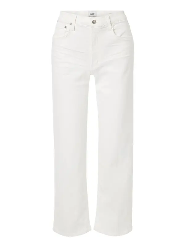 Citizens Of Humanity Palma High-rise Straight-leg Jeans - White