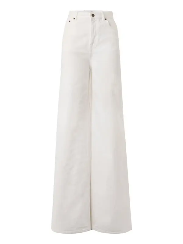 Chloé High-rise Wide-leg Jeans - White