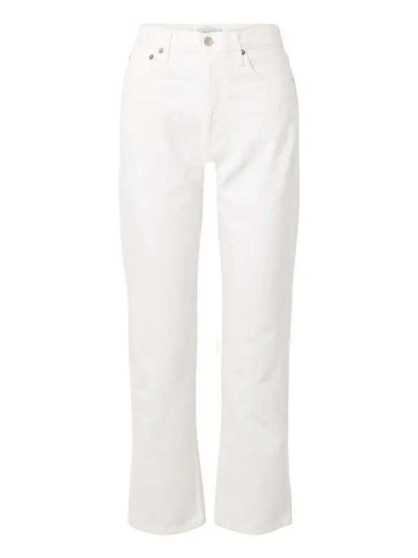 AGOLDE 90s Pinch Waist Cropped Jeans - White