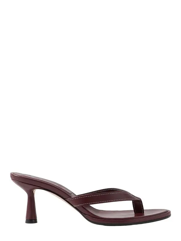 AeydĒ Daphne Leather Sandals - Burgundy
