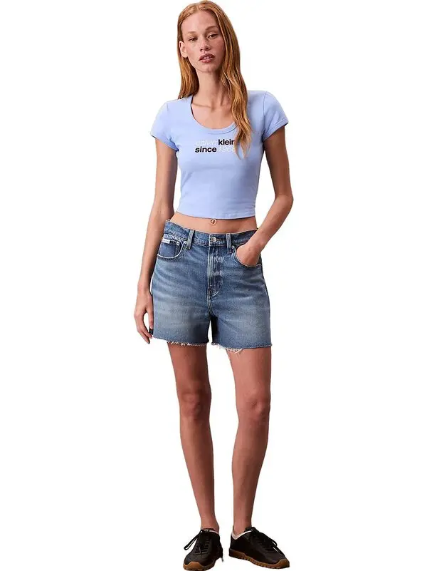 Calvin Klein High Rise Denim Shorts - Greenport