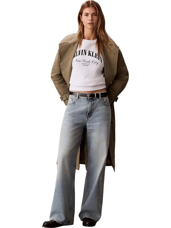 Calvin Klein 90s Straight Leg Jeans - Basset Blue