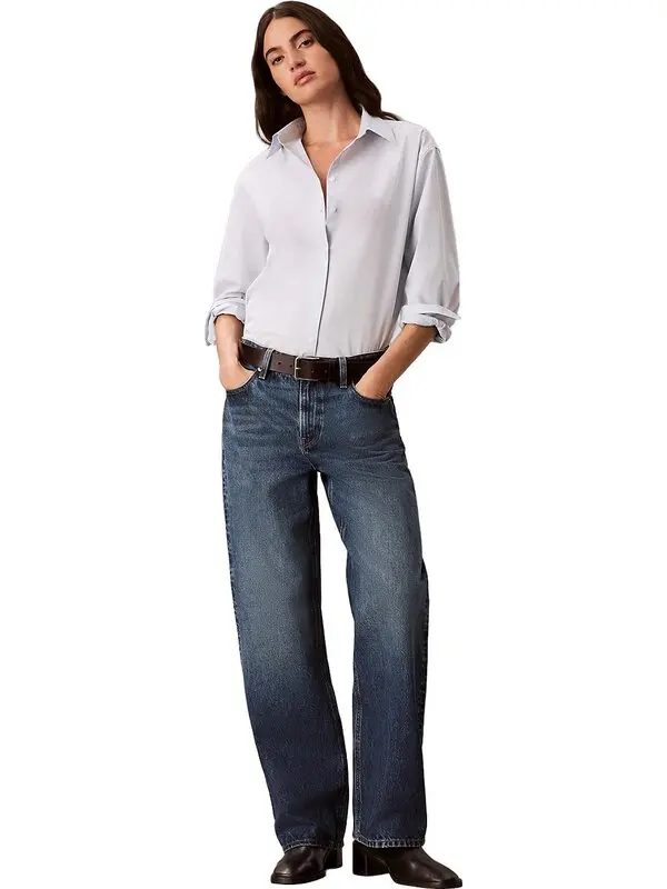 Calvin Klein 90s Straight Leg Jeans - Deep Current