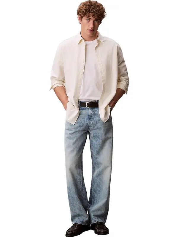 Calvin Klein 90s Straight Jeans - Light Playbill