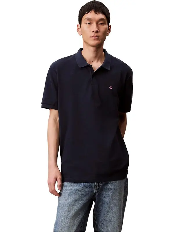 Calvin Klein Cotton Pique Classic Polo Shirt - Dark Sapphire