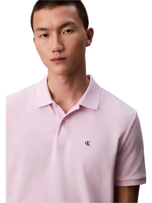 Calvin Klein Cotton Pique Classic Polo Shirt - Spring Lilac