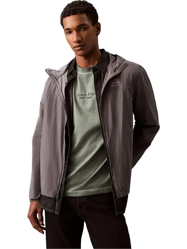 Calvin Klein Nylon Windbreaker Jacket - Castlerock