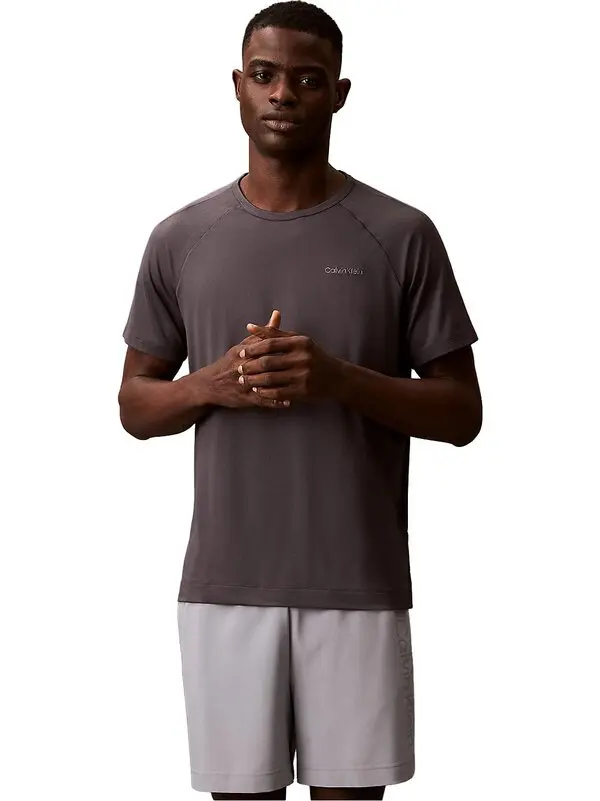 Calvin Klein Soft Stretch Sport Crewneck Tee - Forged Iron